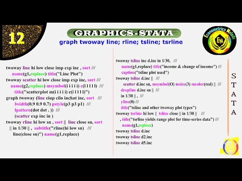 graph twoway line | rline | tsline | tsrline | GRAPHICS STATA | ECONOMETRICS MELODY