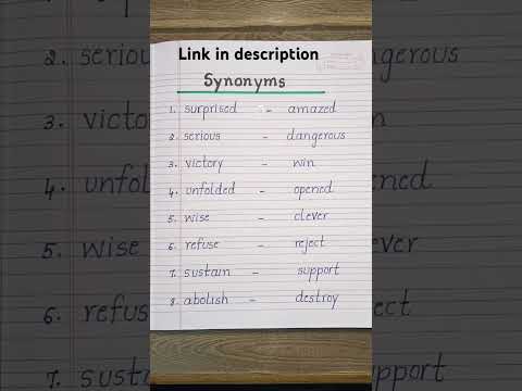 Synonyms