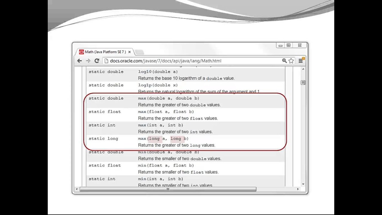 Java Basics - Overloading of methods and constructors