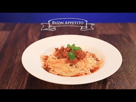 Arrighi Spaghetti Lebanese Way with pine nuts and tomato sauce