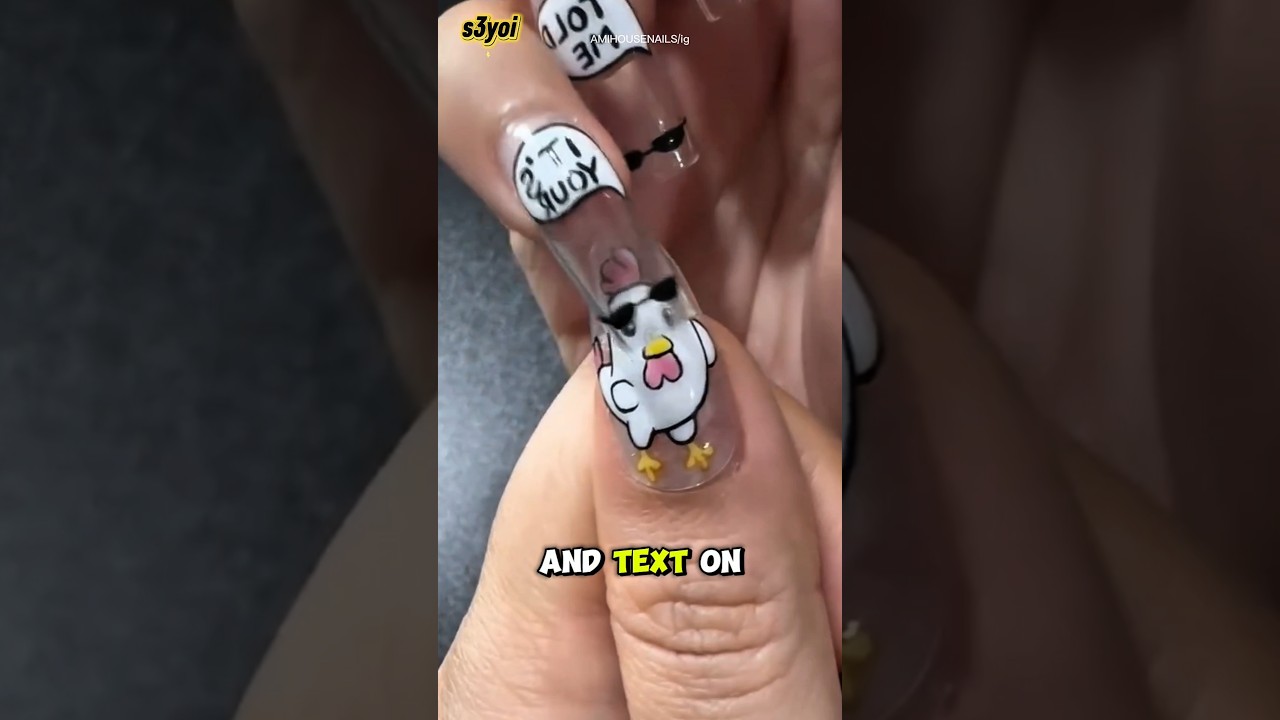 there is a chicken in the fingernail