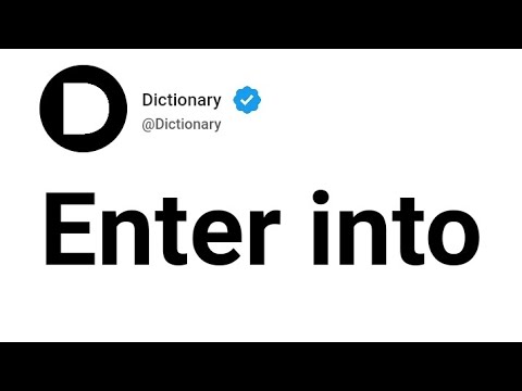 Enter into Meaning In English