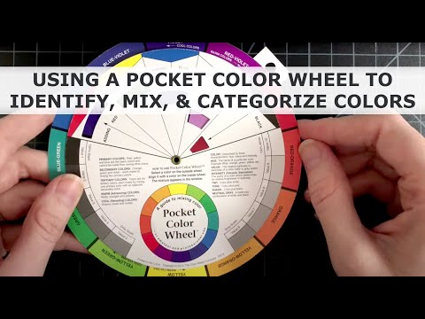 Using a Pocket Color Wheel to Identify, Mix, & Categorize Colors & Color Schemes