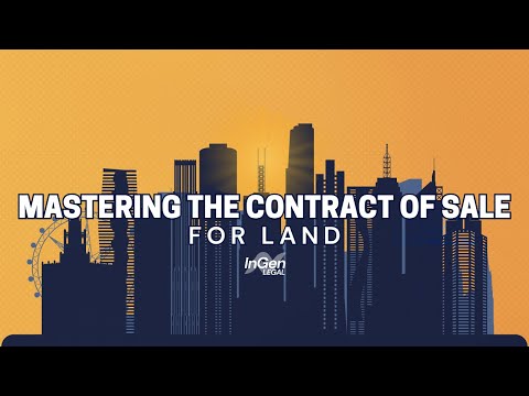 Mastering the Contract of Sale in Victoria | InGen Legal Conveyancing Series Ep. 2
