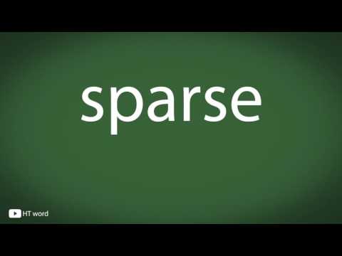 How to pronounce sparse