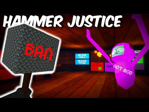 Glitching Into the MODERATOR Room ISNβT Cool! | Hammer Justice #1 | Monkey Day