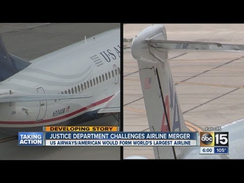 Federal government tries to block airline merger