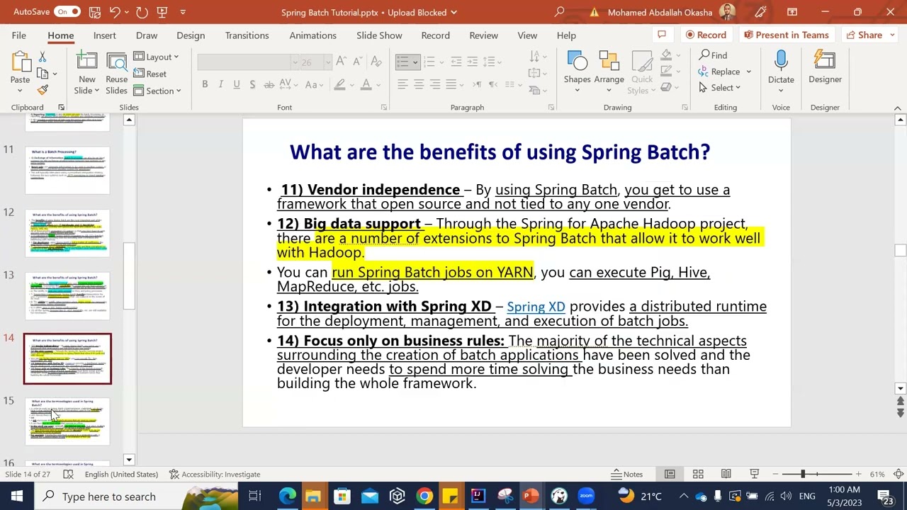 Lec27-Spring Batch Tutorial