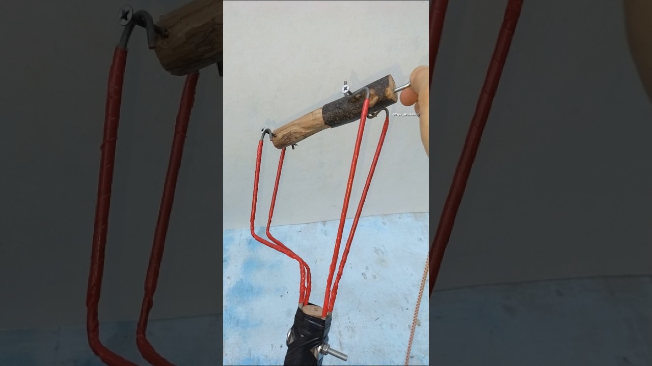 Amazing DIY Tool Idea for Attaching Ropes at Heights #diy #tips #tricks #tools