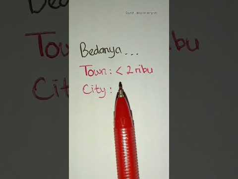 Bedanya TOWN dan CITY #bahasainggris #english #learnenglish