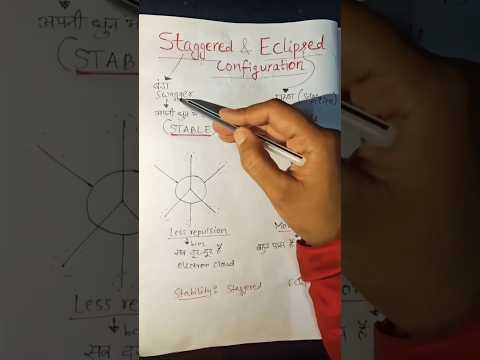 Trick📌Staggered v/s Eclipsed #staggered #eclipsed #organicchemistrytricks #opticalactivity #chiral