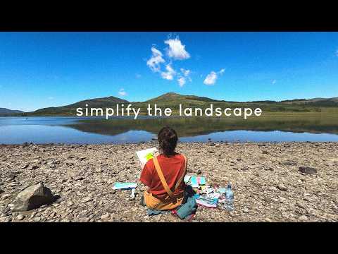 Expressive landscape painting made simple