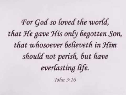 John 3:16 King James Version - Audio