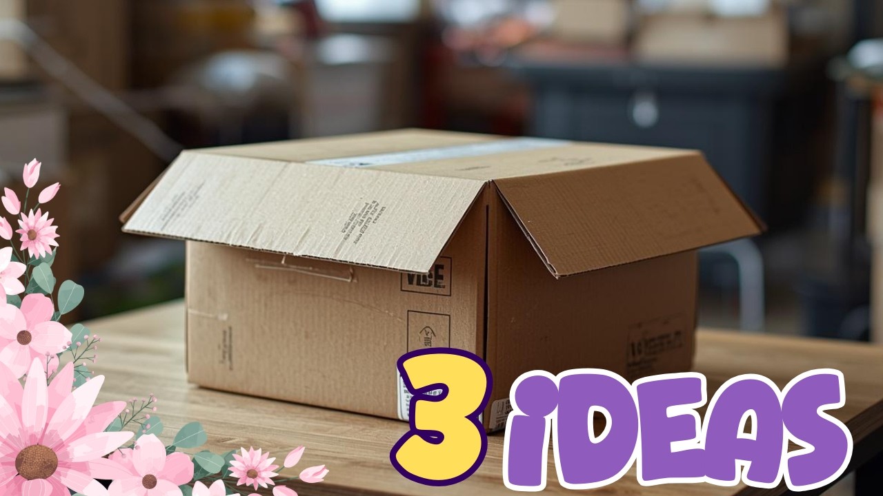3 manualidades con cajas de cartón que son útiles y hermosas