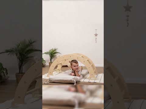 Montessori Climbing Arch Cushion by Wood&Hearts #montessori  #climbingarch #kidsclimbing  #kidsgifts