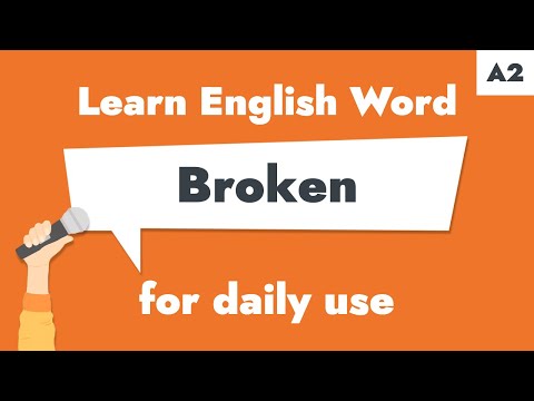 #016 – "Broken" | Learn A2 English Adjective – Replace the damaged item.