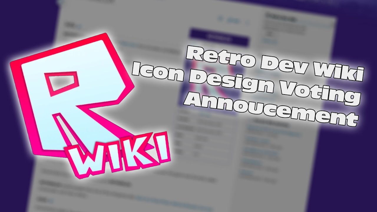 Retro Dev Wiki Icon Design Voting Announcement Video