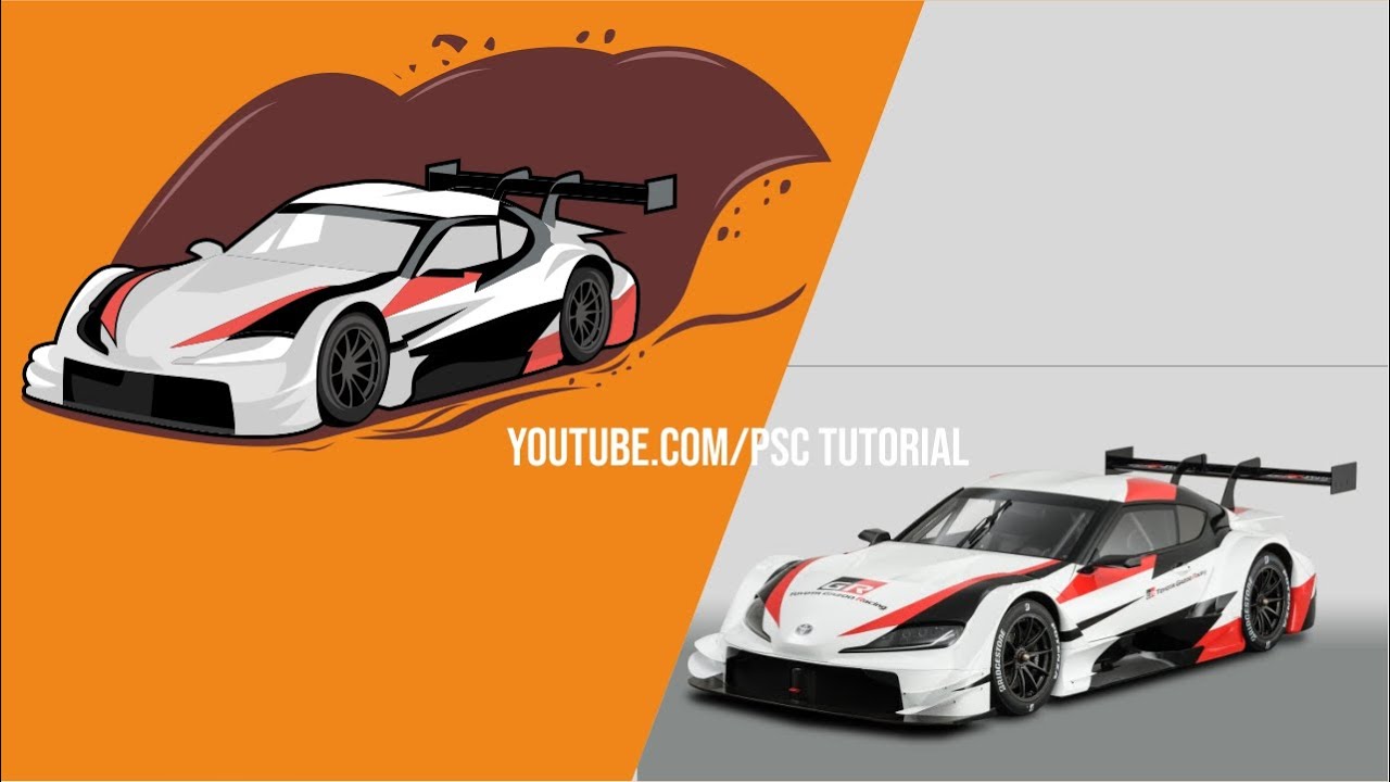 How To Make Automotive Vector? | Racing Car Vector Speed Art