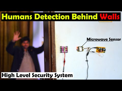 Microwave Sensor with Arduino for humans and objects detection behind walls, Doppler Radar Sensor