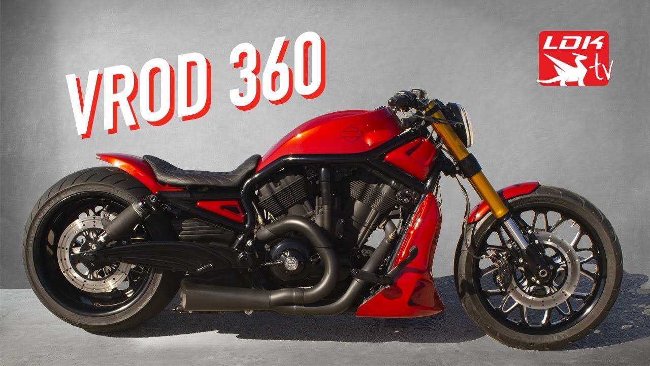 Harley-Davidson V-Rod on Obscene 360 Rear Wheel Is More Extreme Than a ...