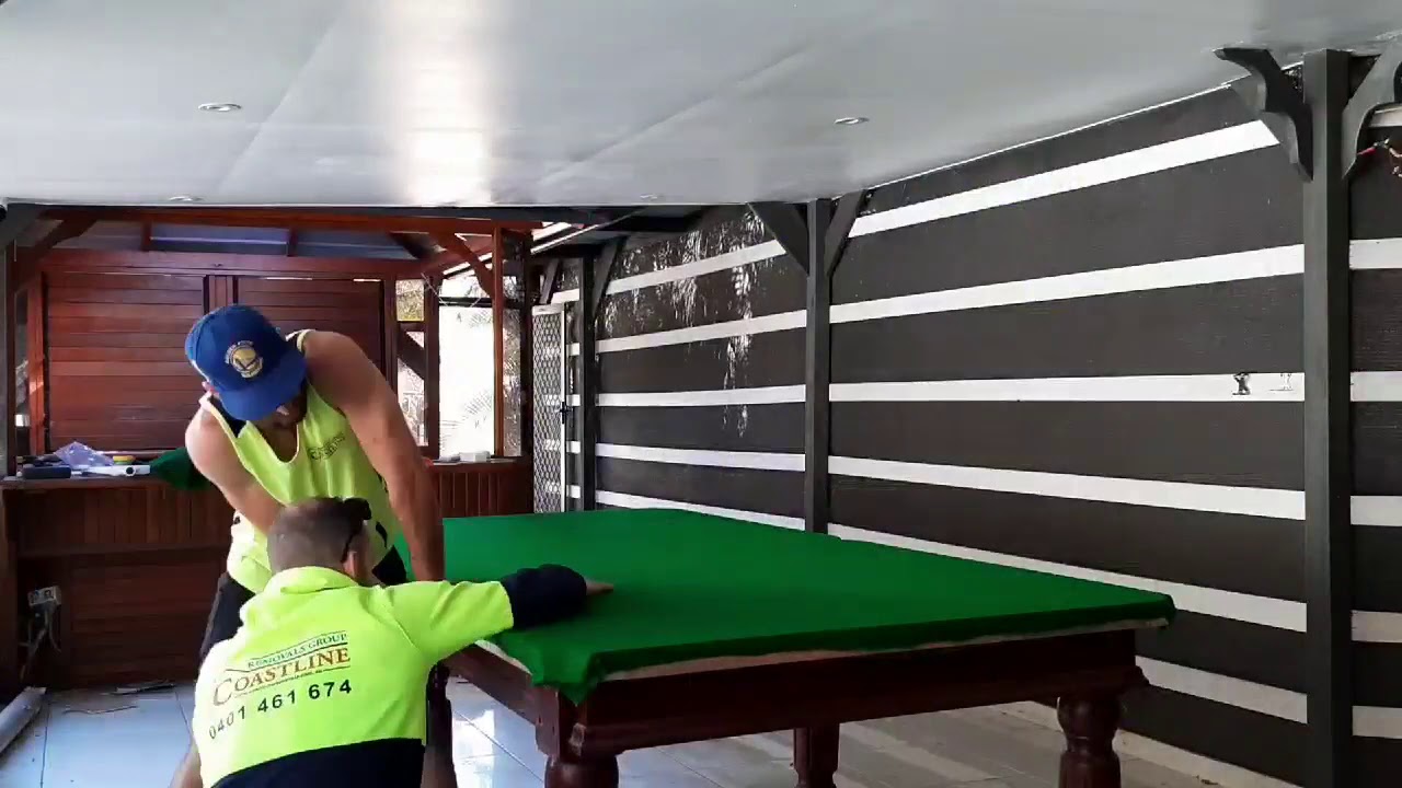 How to refelt a Pool Table - Slate Billiard Table 9ft