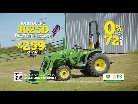 3025D Tractor + Loader - Green Tractor Month