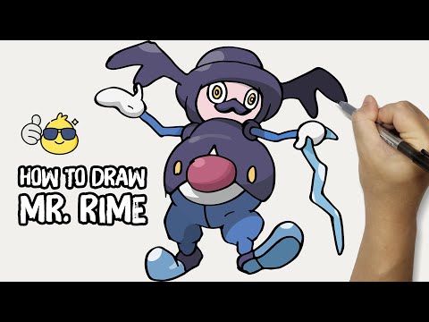 How to Draw Pokemon Mr. Rime Step by Step Easy | Duc Draw