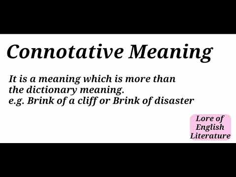 Connotative Meaning