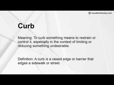 Curb Meaning
