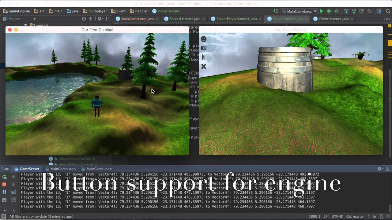 Multiplayer java 3d game demonstration