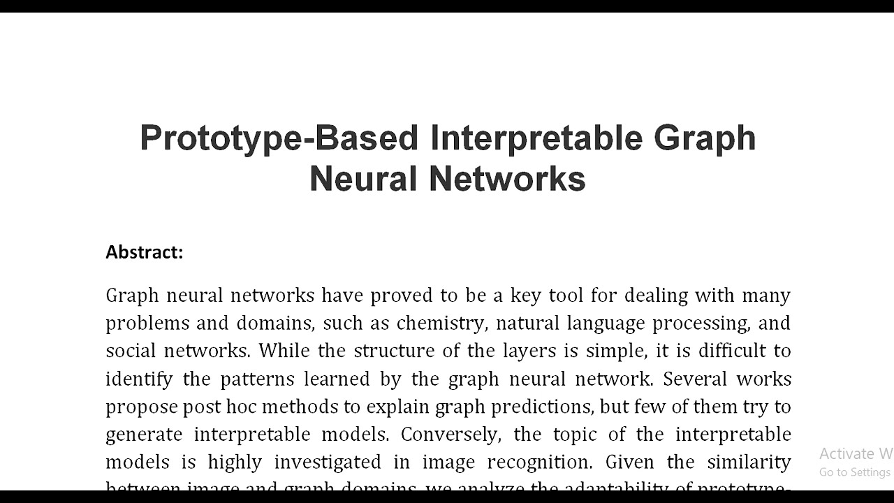 Prototype Based Interpretable Graph Neural Networks