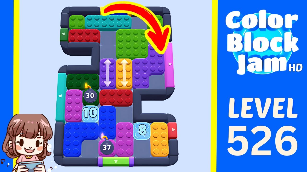 Color Block Jam Level 526 Solution Walkthrough