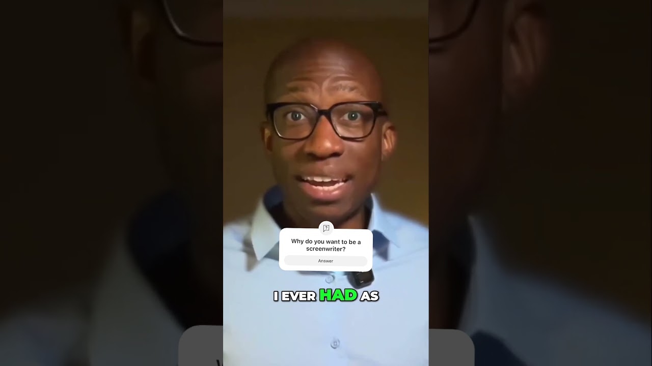 How I SOLD my first screenplay