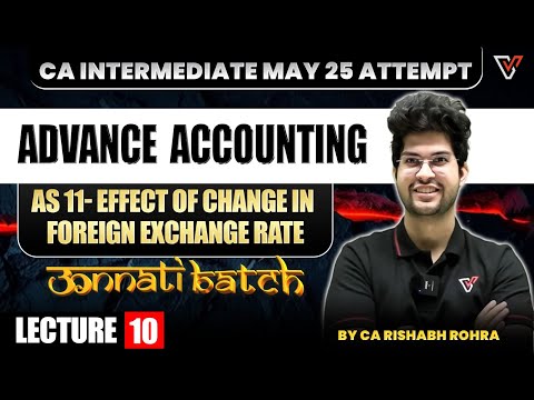 AS 11-Effect of Change in Foreign Exchange Rates | CA Inter Adv Accounts Revision | CA Rishabh Rohra