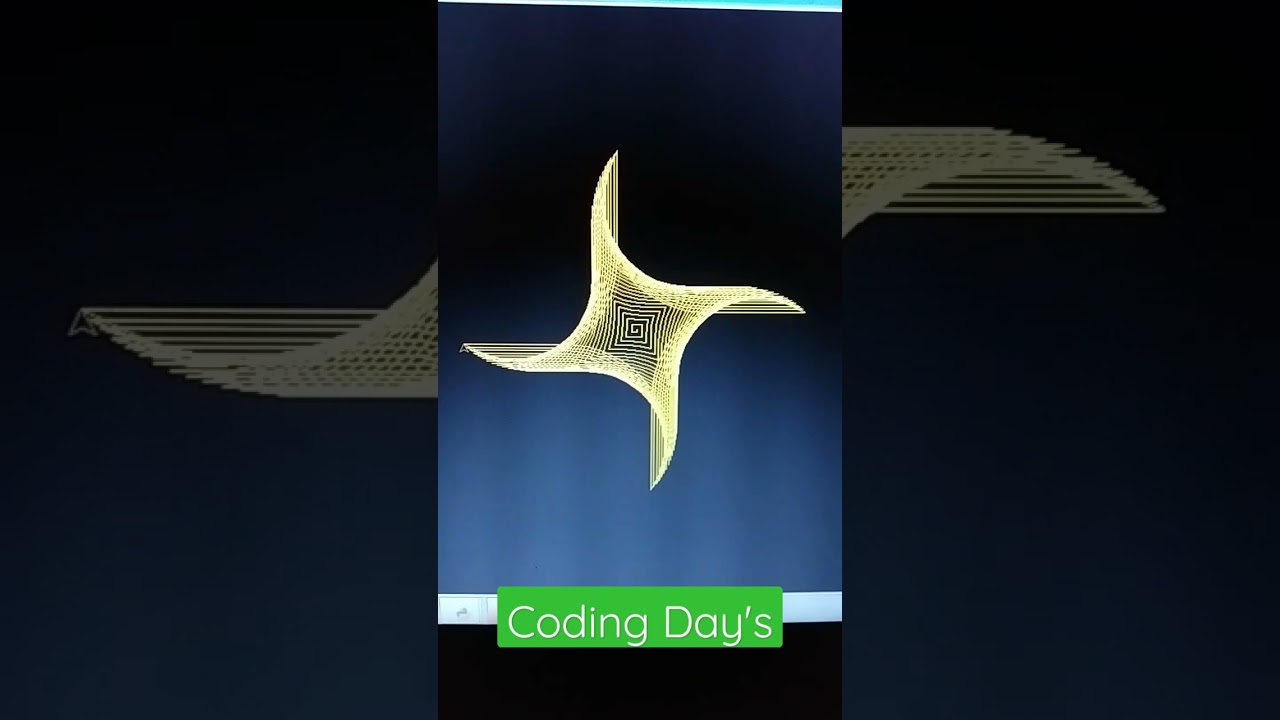 Create amazing art using Python | Coding for beginners | Python for beginners #shorts #pythonshorts