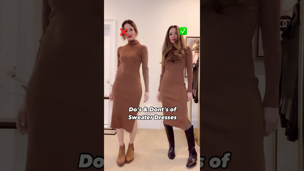 The BEST Way to Style Sweater Dresses in 2025 #fashion #howto