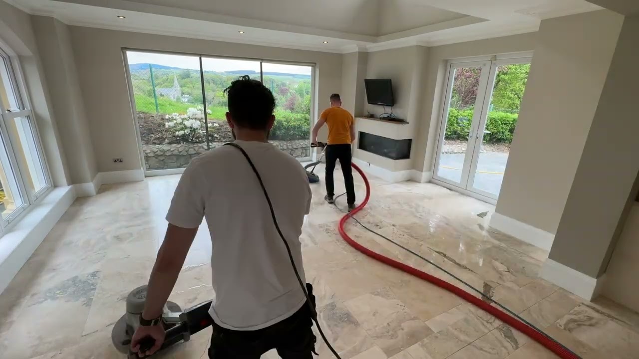 How to Polish Travertine floors