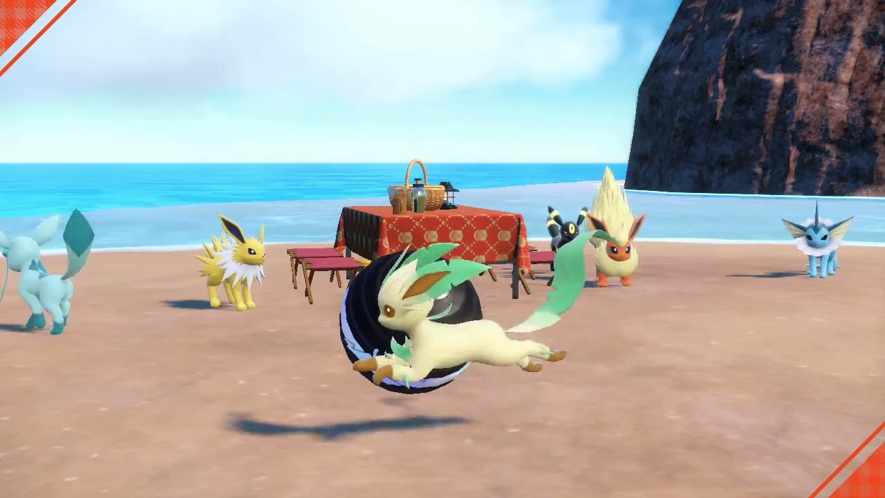 Pokemon Scarlet: Leafeon running around