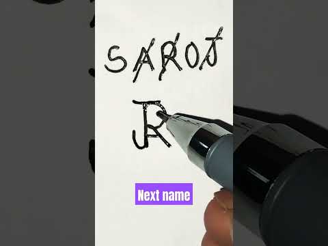 # SAROJ name logo # Design # Next name #shorts # By Rajbir