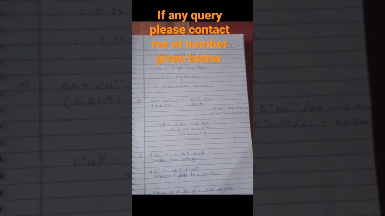 ch 3 electro chemistry 2023 pdf #handwriting notes#2023 #class12