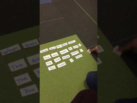 Sentence strips