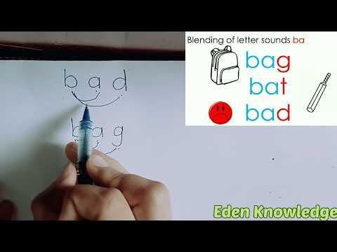Day 2 Sound of b and ba blending and words that starts with ba