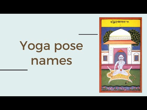 Asana names — exercises and principals of creating | Sanskrit in Ukraine | Tatyana Prykhodko