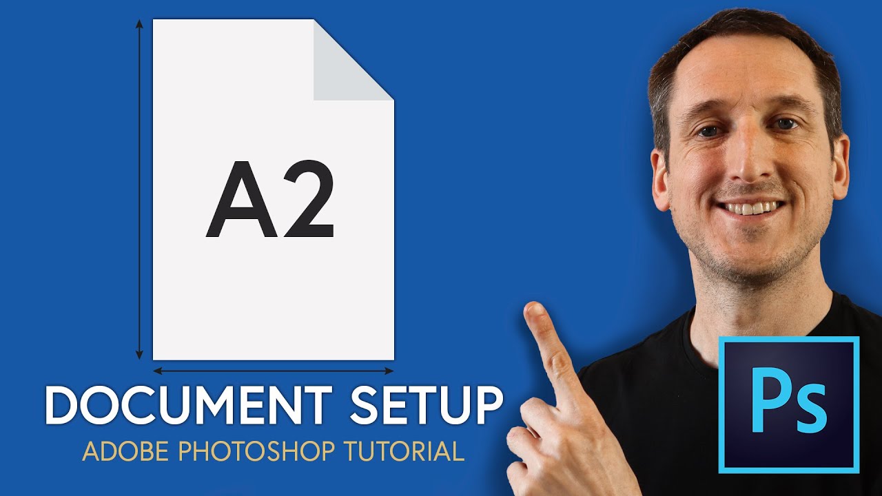 How to set up an A2 document in Adobe Photoshop