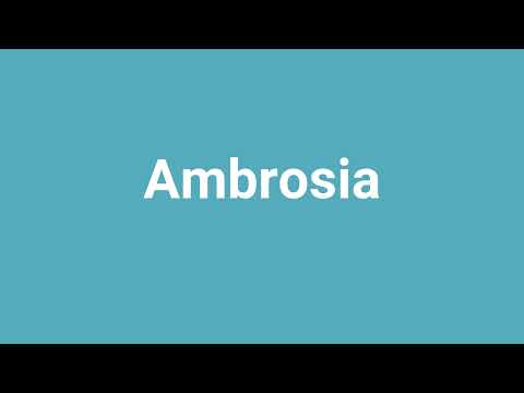 'Ambrosia' Meaning and Pronunciation