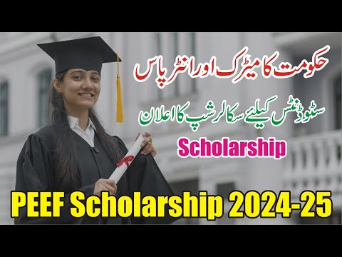 Peef Scholarships 2024 Online Apply -Punjab Educational Endowment Fund Peef Scholarship Registration
