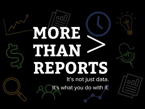 Welcome to More Than Reports