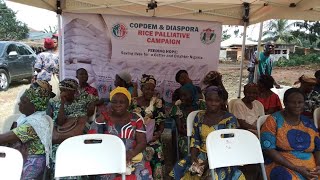 COPDEM-DIASPORA Rice Palliative Distribution in Aniocha, Delta state ...