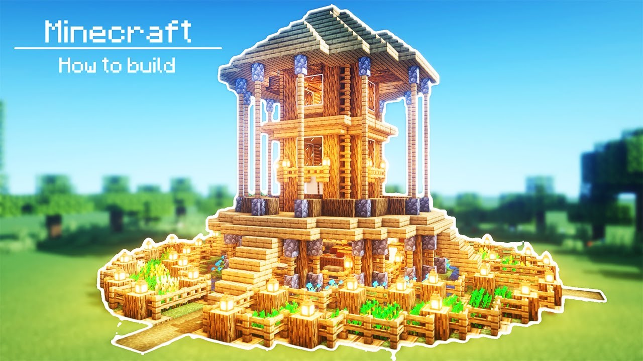 Minecraft : How to build Circle survival house - Minecraft Builders