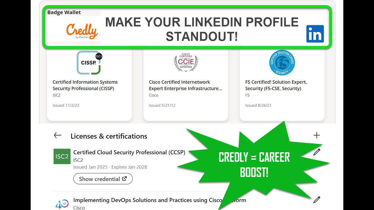 Why Credly is So Important for Your Career in 2025? Accept and Share Your Credly #Badge on #LinkedIn